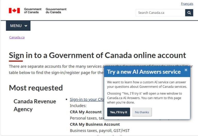 AI Answers: Enterprise-scale trial for Canada.ca - Canadian Digital Service